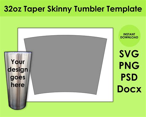 How To Make A Tapered Tumbler Template