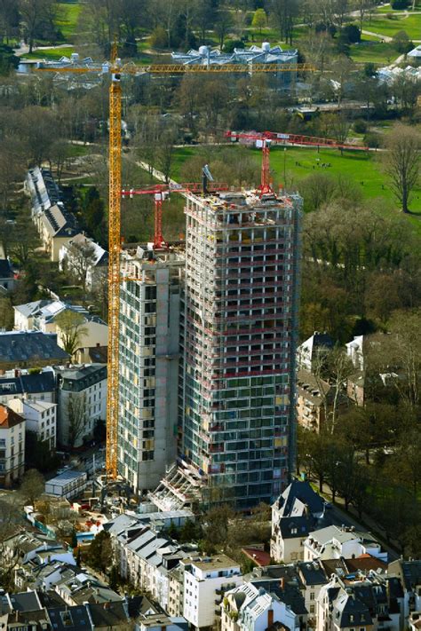 Frankfurt Am Main Aus Der Vogelperspektive Umbau Und Sanierung Des