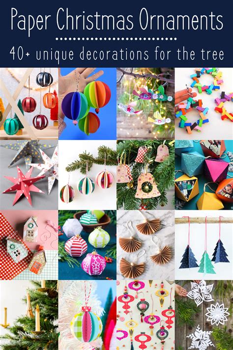 Easy Homemade Paper Christmas Ornaments
