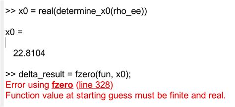 fzero matlab