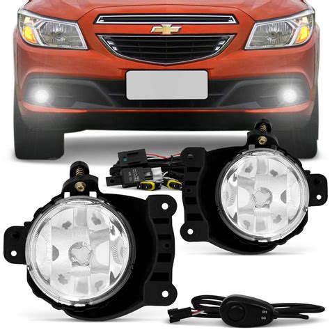 Kit Farol De Milha Onix Sonic 12 A 14 Cobalt Spin 11 A 14 Novo Prisma