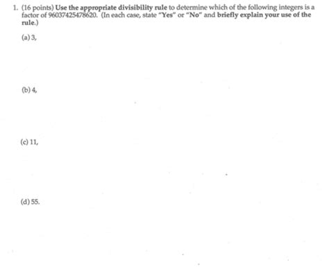 get answer use the appropriate divisibility rule to determine which of the transtutors