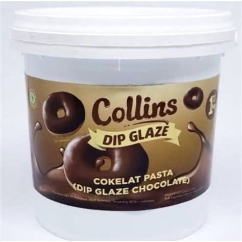 Jual Collins Dip Glaze Cokelat 1 Kg Shopee Indonesia