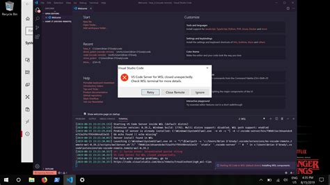 VS Code Remote WSL Extension Does Not Work With Unique Characters In