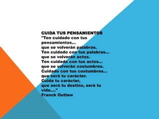 Día 17 Cuida tus pensamientos PPT