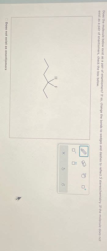 Answered Does The Molecule Below Exist As A Pair Bartleby