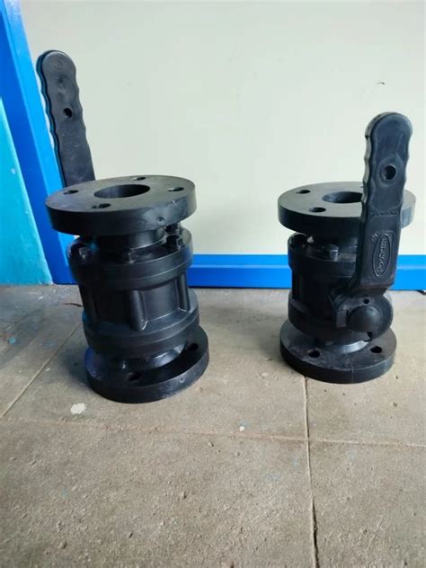 Polypropylene PP Flanged FLANGE END BALL VALVE 2 GL PI For Water
