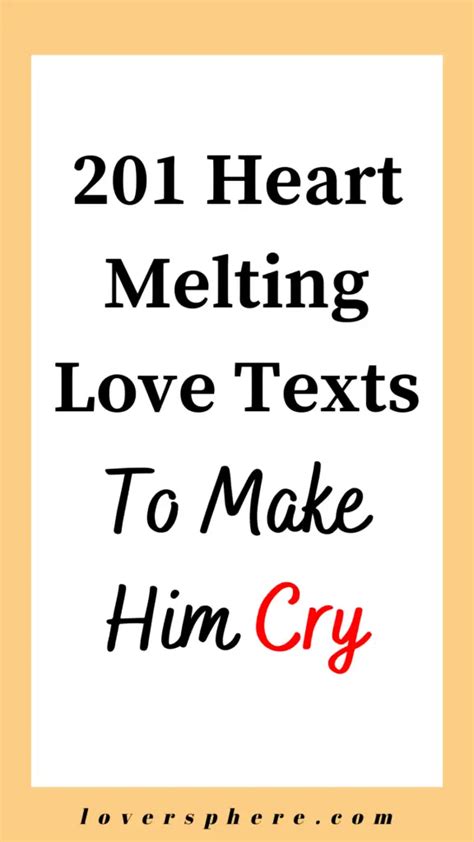 201 Heart Touching Love Messages To Make Him Cry Lover Sphere