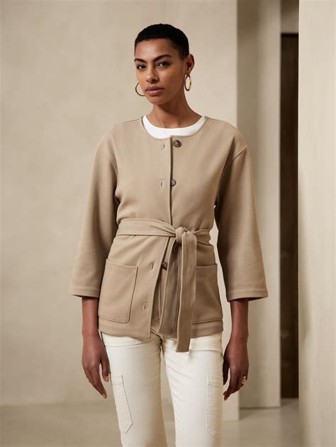 Twill Knit Jacket Banana Republic Factory Knit Jacket Banana