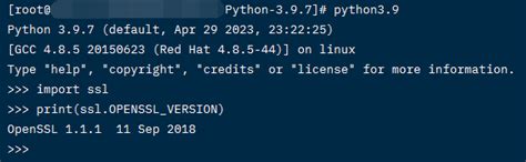 centos7系统安装python3 9并升级openssl版本为1 1 1 xiaoxian s blog