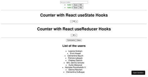Aj React Hooks Samples Codesandbox