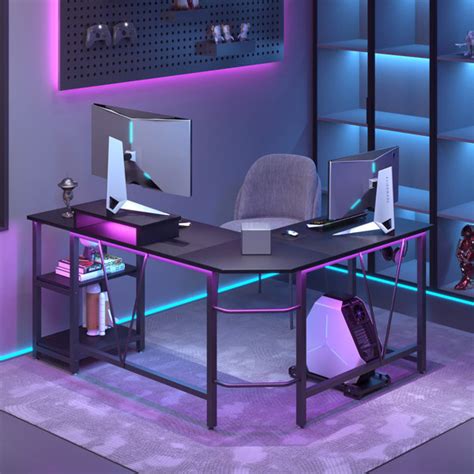 Inbox Zero Laureat 130Cm W L Shape Writing Desk Wayfair Co Uk