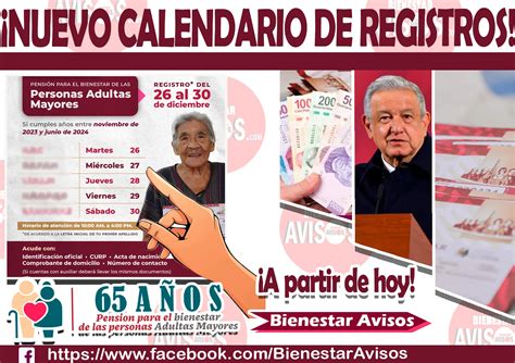 Este Es El Nuevo Calendario De Registros A La Pensi N Bienestar