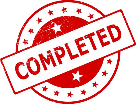 Completed Stamp Png Transparent Onlygfx