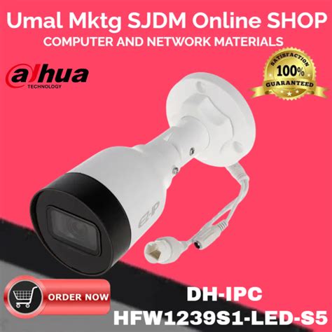 DAHUA DH IPC HFW1239S1 LED S5 2MP Lite Full Color Fixed Focal Bullet