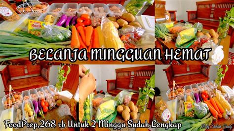Belanja Mingguan Hemat Rb Untuk Minggu Foodprep Vlog Irt Cara