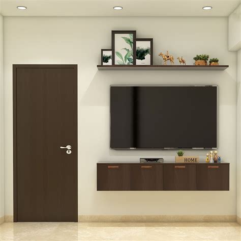 Contemporary Tv Unit With Drawers Storage Livspace
