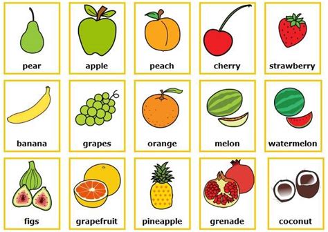 Frutas en inglés Aprendo en inglés