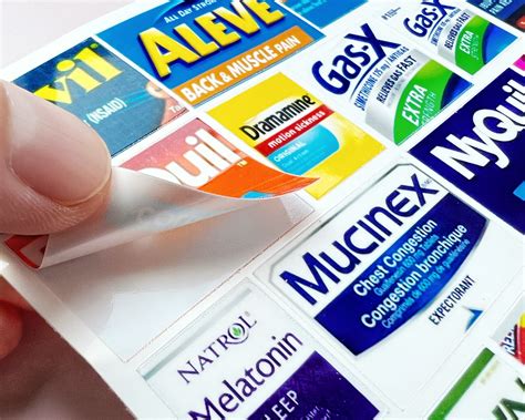 Medicine Labels Peel And Stick Medication Labels Pill Box Etsy
