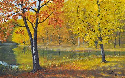 El arte es su máxima expresión Pinturas al óleo de paisajes rurales