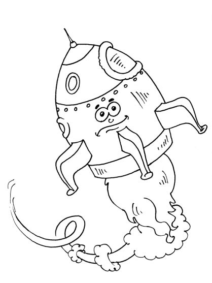 Dessins Gratuits à Colorier Coloriage Fusee à imprimer