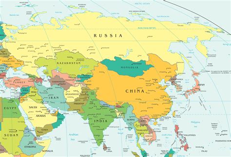 Asia Map Countries