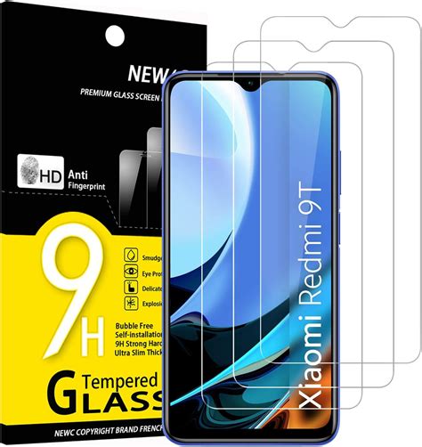 Ferilinso Coque pour Xiaomi Redmi 9T 2 Pièces Verre Trempé Protection