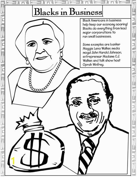 Madam Cj Walker Coloring Pages
