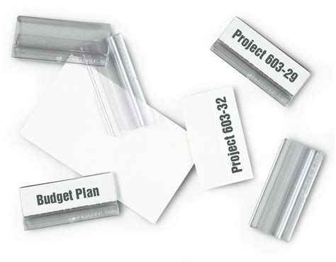 Durable SHERPA Replacement Index Tabs With Blank Inserts 10 Pack