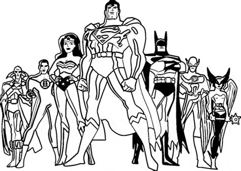 Desenhos Da Liga Da Justi A Para Colorir E Imprimir Gr Tis