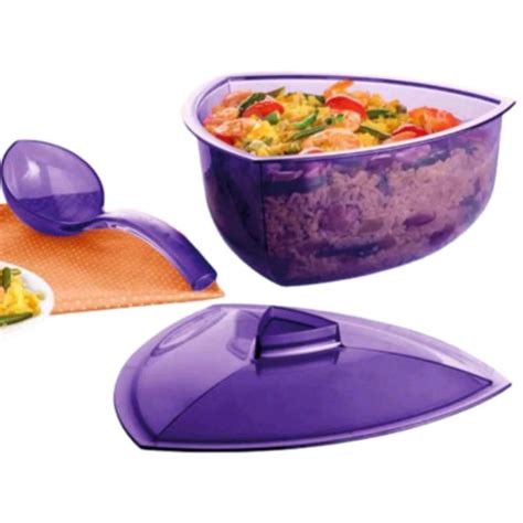Tupperware Tigela Lótus Concha 2 2 litros Roxo em Policarbonato