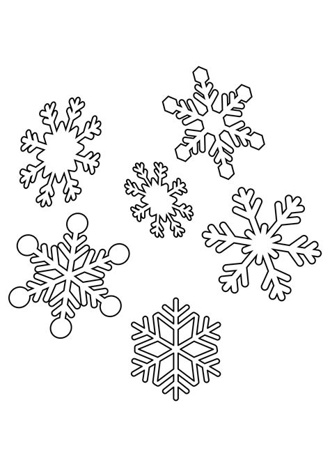Malvorlage Schneeflocken Kostenlose Ausmalbilder Zum Ausdrucken