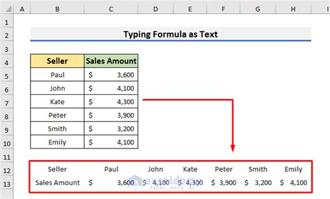 How To Change A Vertical Column To A Horizontal Row In Excel 6 Methods