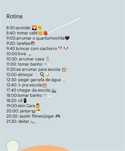 Rotina para quem estuda atarde em 2024 Calendário de treino Rotina