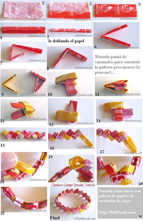 Como Hacer Un Brazalete O Pulsera De Origami Tutorial EnrHedando