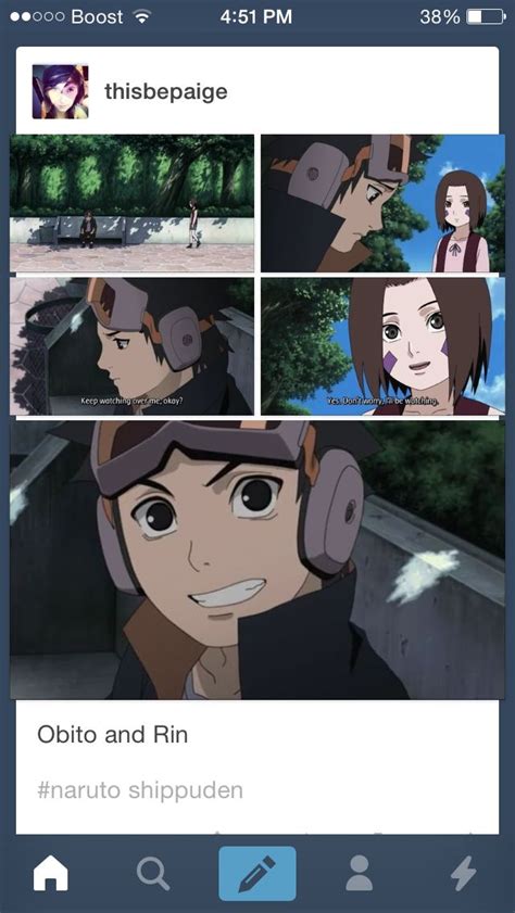 Obito And Rin I Ll Watch Over You Naruto Shippuden Episode Obito