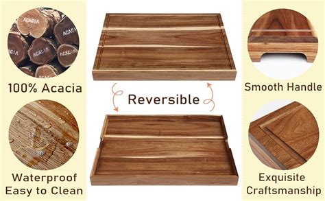 Acacia Noodle Board Stove Cover With Handles Wood Stove Covers For Gas