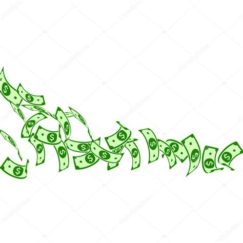 Billetes de dólar americano cayendo Billetes flotantes en USD 2022