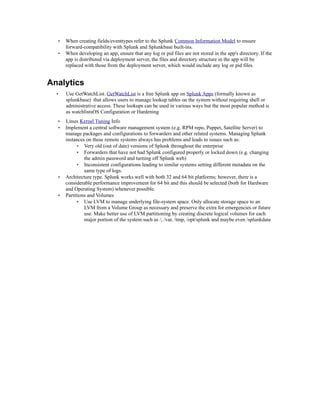 Splunk Best Practices Pdf