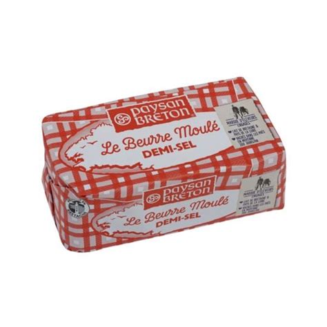 Beurre Demi sel Moulé PAYSAN BRETON la plaquette de 500 g à Prix
