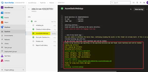 Mkdocs Static App Not Rendered Properly When Deployed Using Azure