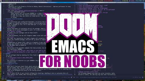 doom emacs for noobs distrotube