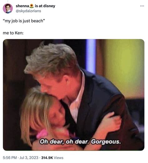 My Job Is Just Beach Ken Barbie Meme My Job Is Just Beach Know Your