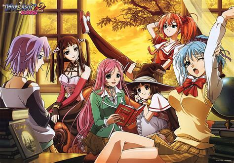 HD Wallpaper Anime Rosario Vampire Shirayuki Mizore Akashiya Moka