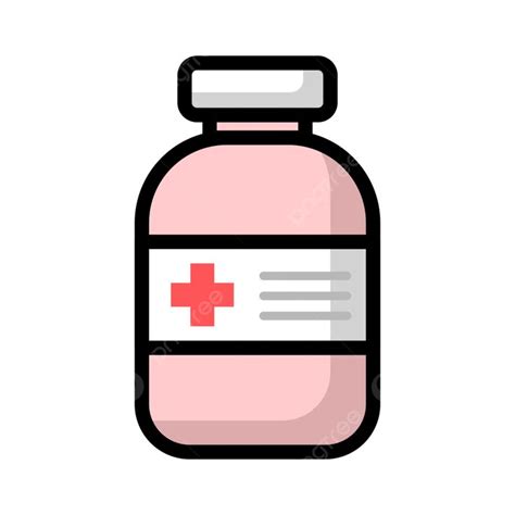 Simple Illustration Of Medicine Bottle Icon Vector Medicine Hospital
