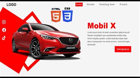 Belajar Membuat Website Sederhana Dengan HTML Dan CSS Html5 Css YouTube