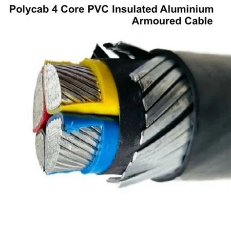 Polycab 4 Core PVC Insulated Aluminium Armoured Cable 12 Sq Mm At