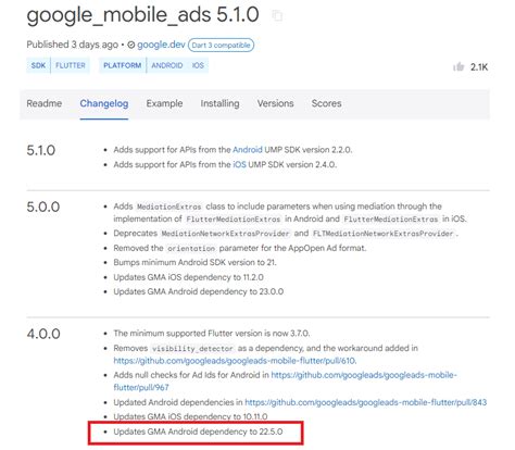 Flutter Google Admob Java Lang NoSuchMethodError No Virtual Method