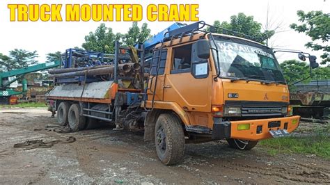 Truck Mounted Crane Mitsubishi Fuso Fighter 220ps YouTube