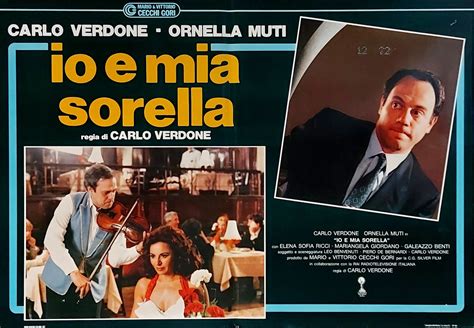 1987 Cartel Cinematográfico Io E Mia Sorella Carlo Verdone